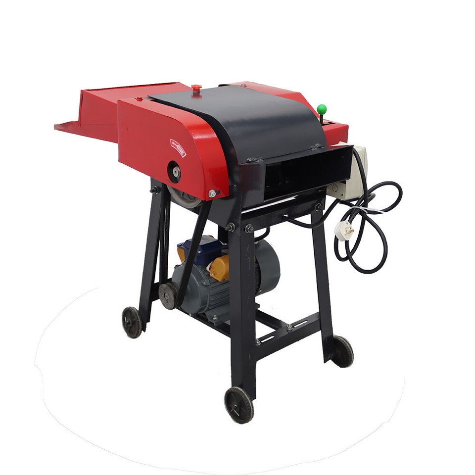 220V Chaffcutter Hay Cutting Machine Feed Processing w/Conveyor 500 ...