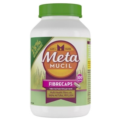 Metamucil Daily Fibre Supplement Fibre Caps 300 Capsules | eBay