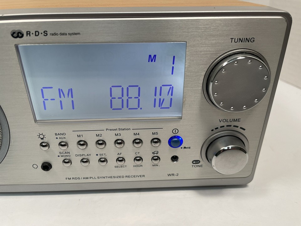 Sangean WR-2 AM / FM-RBDS Wooden Cabinet Digital Tuning Radio - TESTED ...