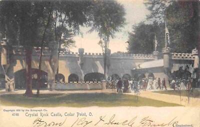 Crystal Rock Castle Amusement Park Cedar Point Ohio 1907 Rotograph ...