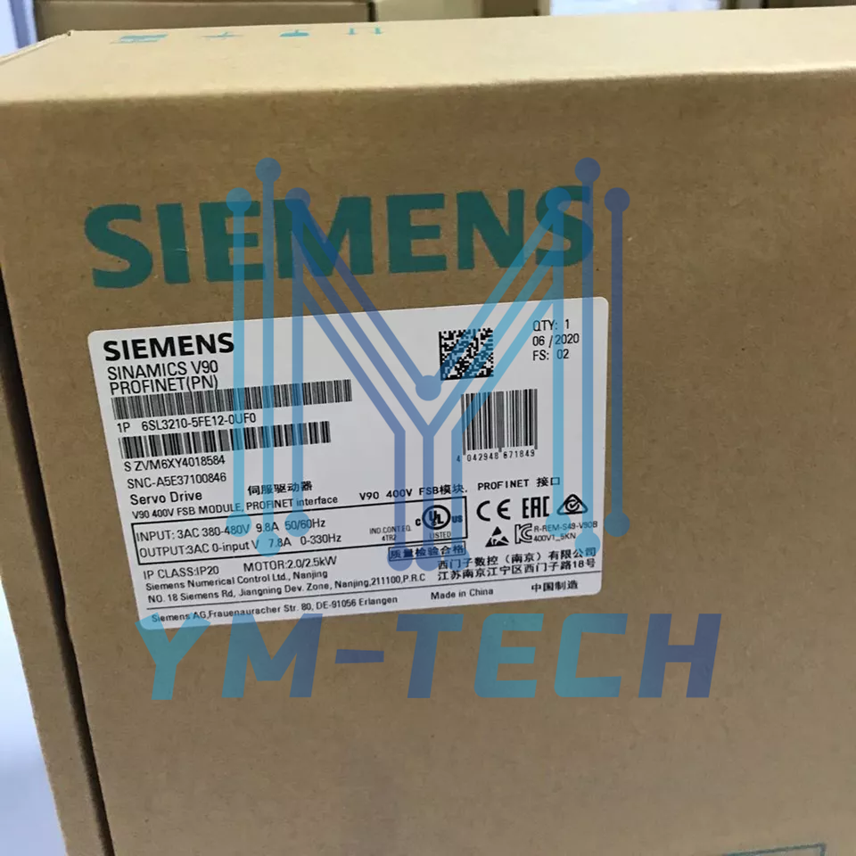 1PC NEW SIEMENS 6SL3210-5FE12-0UF0 Servo Driver Via DHL or FedEX | eBay