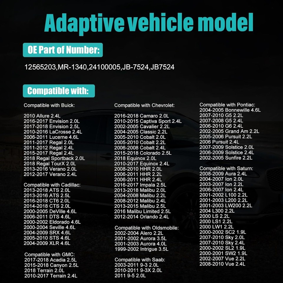 16x Rocker Arms & Valve Lifters Kit Replaces 12565203 12656486 12693909 ...
