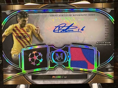 2021-22 Pedri Topps Museum Collection Auto Relic /250 Auto Patch #MAR-P ...