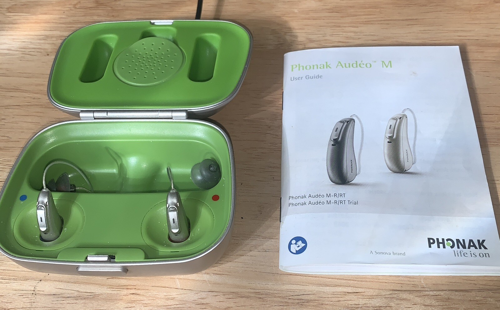 Phonak Audeo Marvel M90-R RIC Set with Charger Case & Manual | eBay