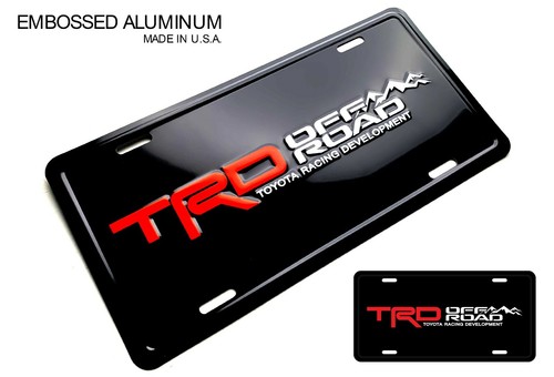 TRD Off Road Embossed Aluminum License Plate Toyota Racing Development ...