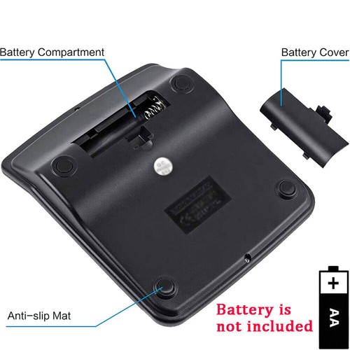 12-Digit Desktop Calculator Solar Battery Big Button Dual Power Large ...