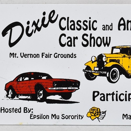 1993 Dixie Classic Antique Car Show Mt Vernon Fair Grounds Epsilon Mu ...