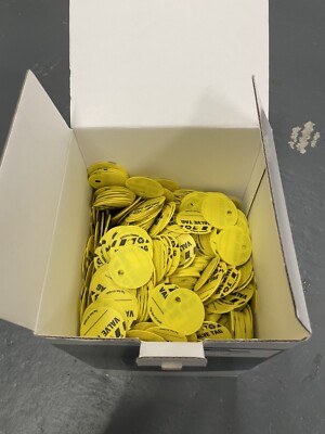 Regaltags Tough Tags. Isolation Valve Safety Tags. Plastic. Full Box Of ...