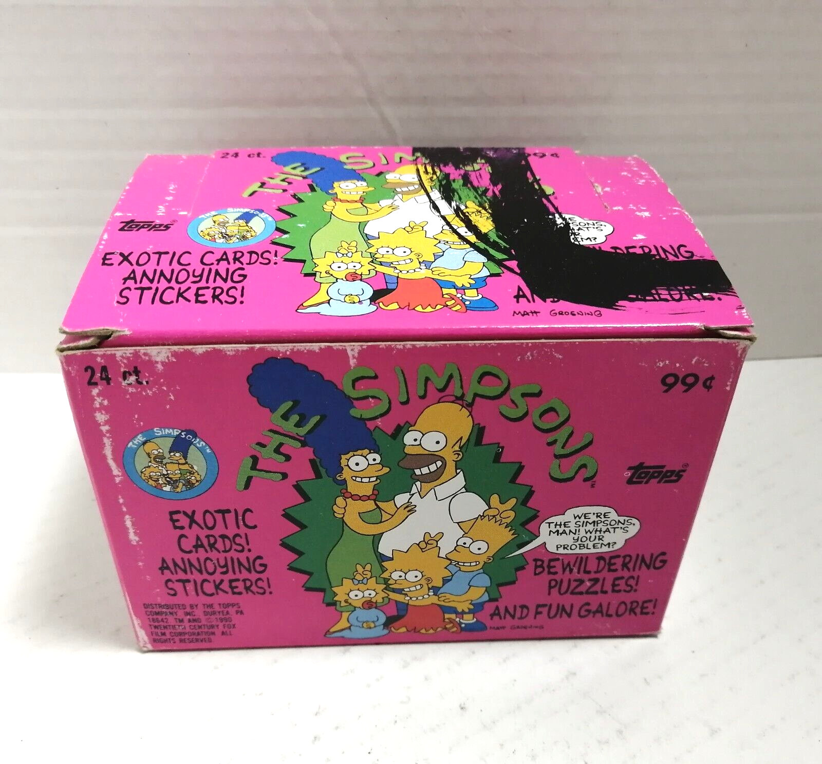 1990 Topps The Simpsons Trading Cards, Full Box, Sealed Packs | eBay