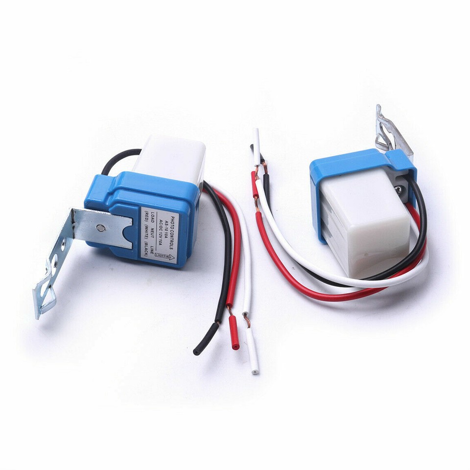 1/2/4pcs AC/DC 24V Dusk to Dawn Automatic Photocell Light Sensor ...