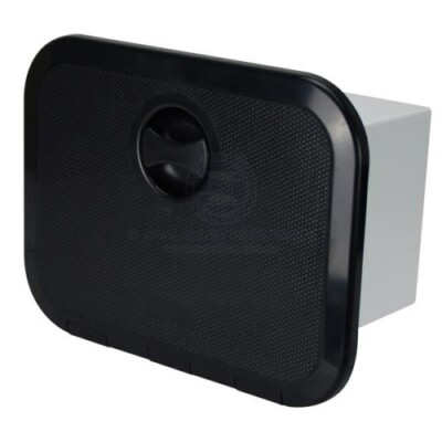 Access Hatch Storage Box for Caravan/ Boat/RV Black Lid with 3 Drawers ...