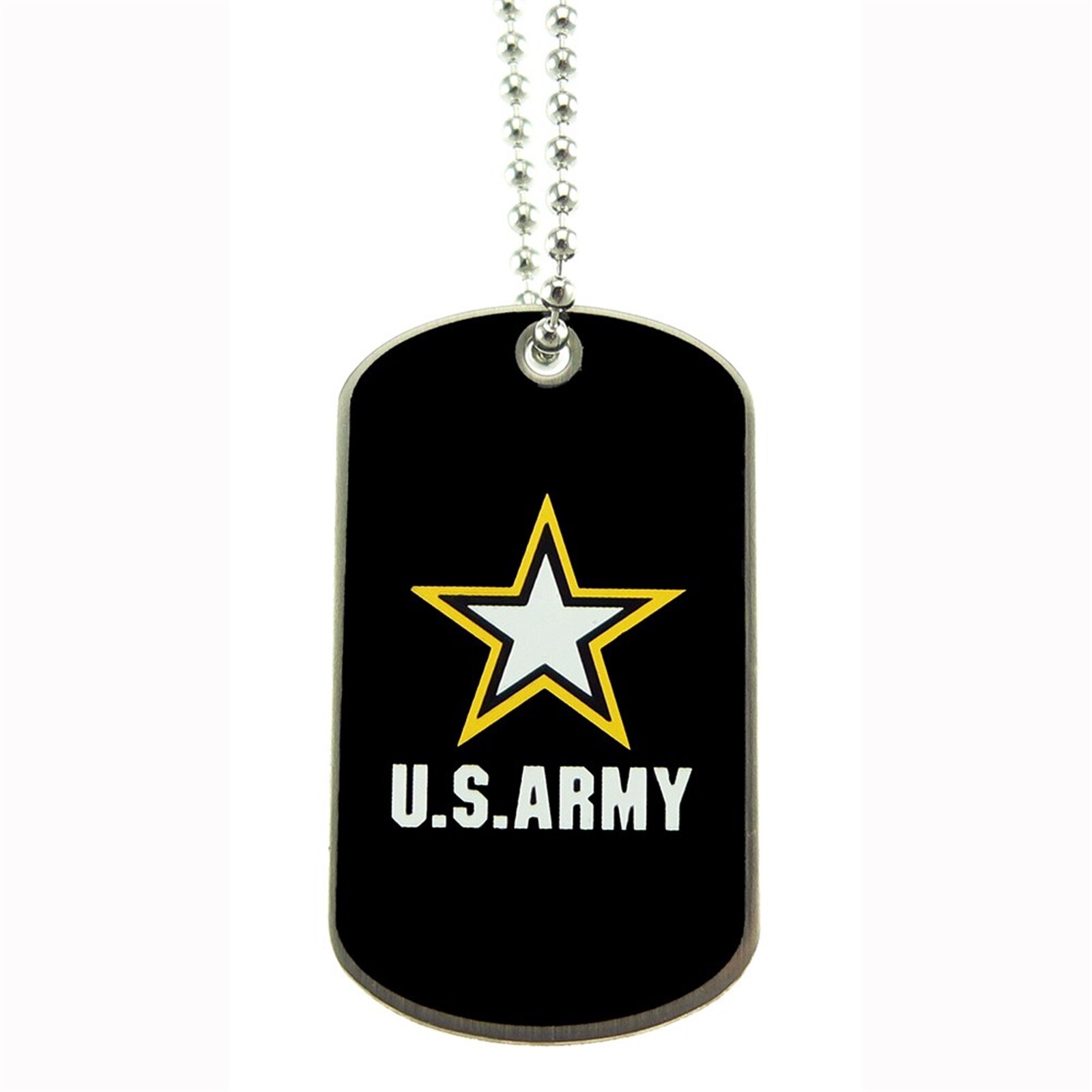 Military Dog Tag Army Navy Marines Air Force Neck Chain Pendant ...