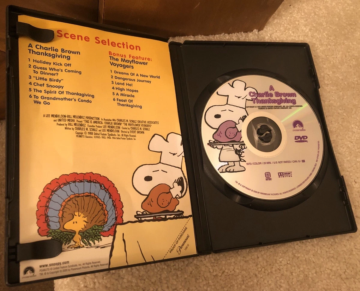 A Charlie Brown Thanksgiving Dvd Cover