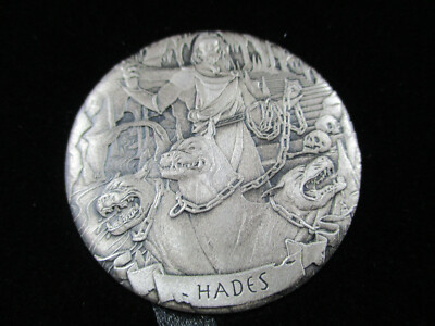 2017 GODS OF OLYMPUS - HADES - 2oz Silver Coin HIGH RELIEF ANTIQUE ...