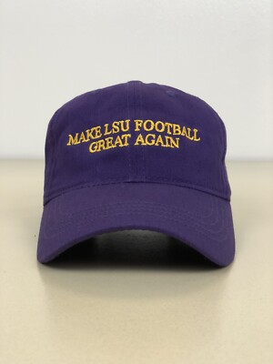 Make LSU Football Great Again Hat / Cap LSU Tigers | eBay
