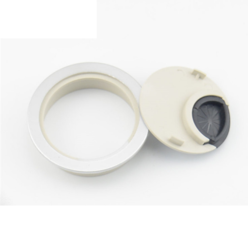 5pcs Silver 60mm Round Grommet Wire Cable Hole Cover for Computer Desk ...