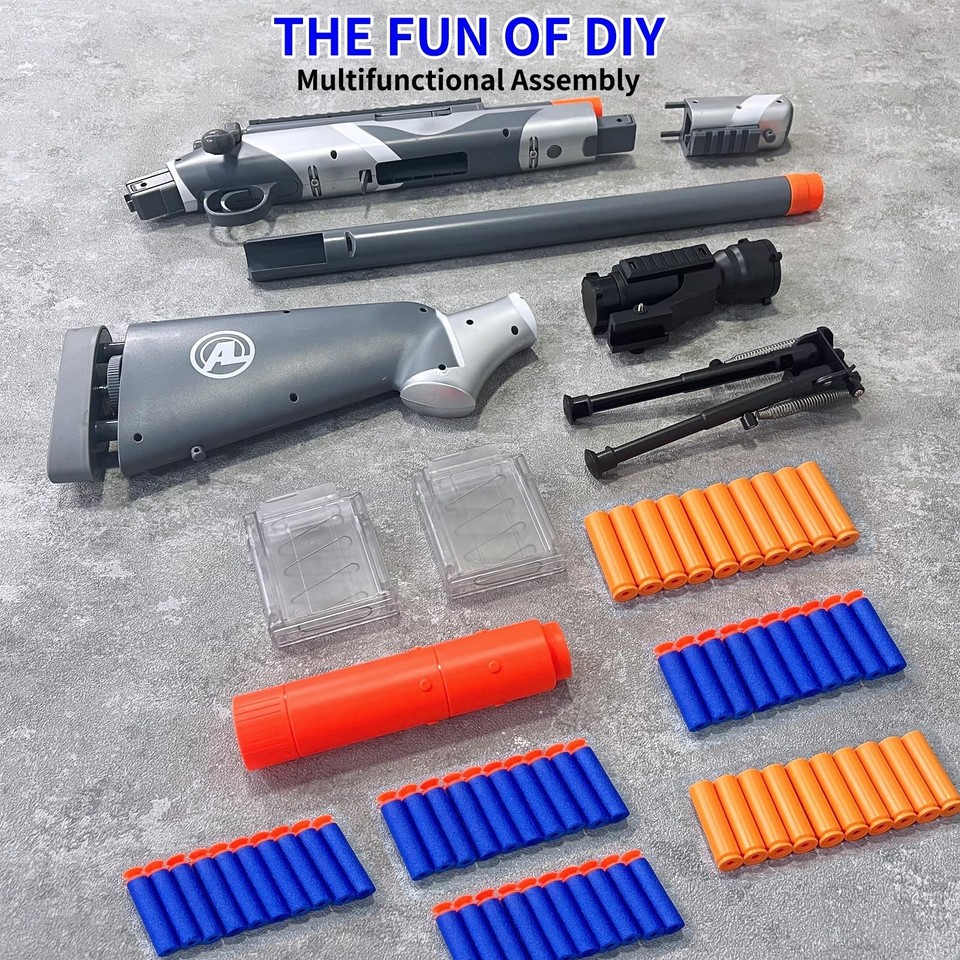 M24 Soft Bullet Toy Gun, Empty Shell Ejecting Design, Enhanced Scope ...