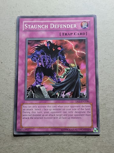 Staunch Defender - DR1-EN208 - Unlimited - YuGiOh-HP Crease | eBay
