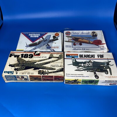 1:72 Mode Kit Lot Of 4 Mpc Airfix Monogram Lindberg Bearcat Aircraft ...