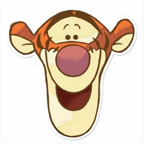 Tigger from Winnie the Pooh Disney Single Fun CARD Official Party Face ...