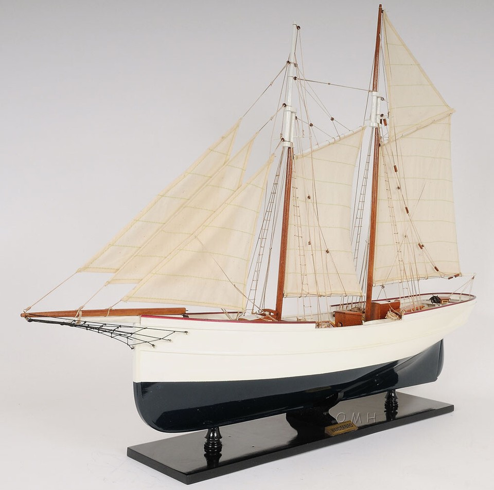 Museum 38 Inch WanderBird wooden Boat Ship Model Replica | eBay