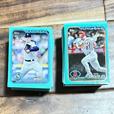 2024 Topps Series 1 - AQUA PARALLEL Fanatics Exclusive - You Pick ...