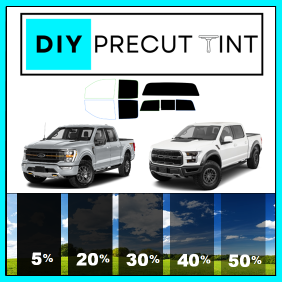 DIY PreCut Window Tint Kit Fits ANY FORD F-150 00-25 ANY Shades ALL ...