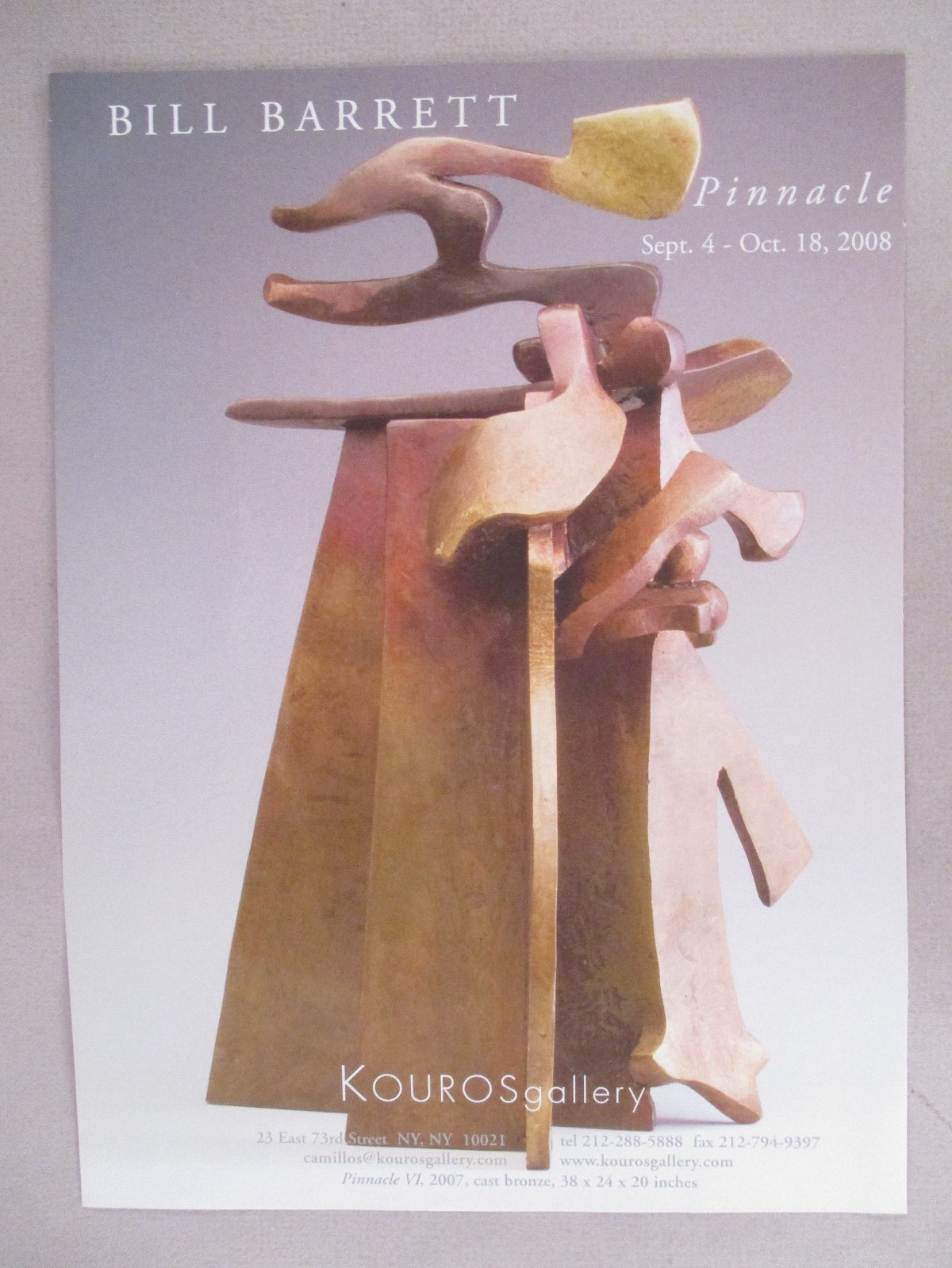 Bill Barrett Art Gallery Exhibit PRINT AD - 2008 | eBay