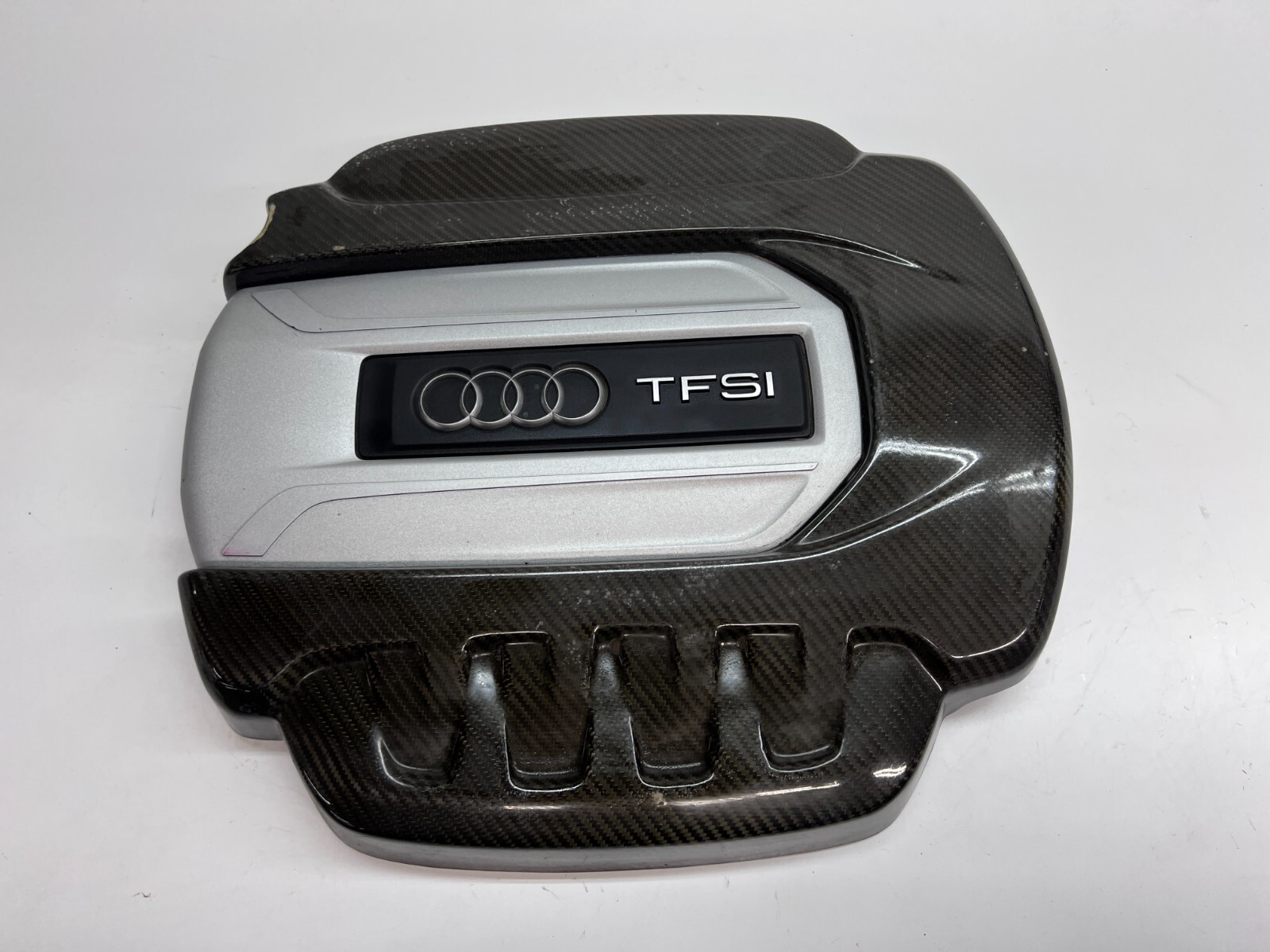 AUDI TFSI ENGINE BAY TOP COVER CARBON FIBER OEM 06K103925E | eBay