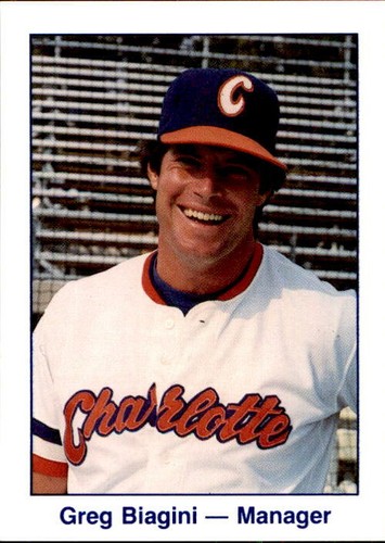 1986 Charlotte Orioles WBTV #3 Greg Biagini Greenville North Carolina ...