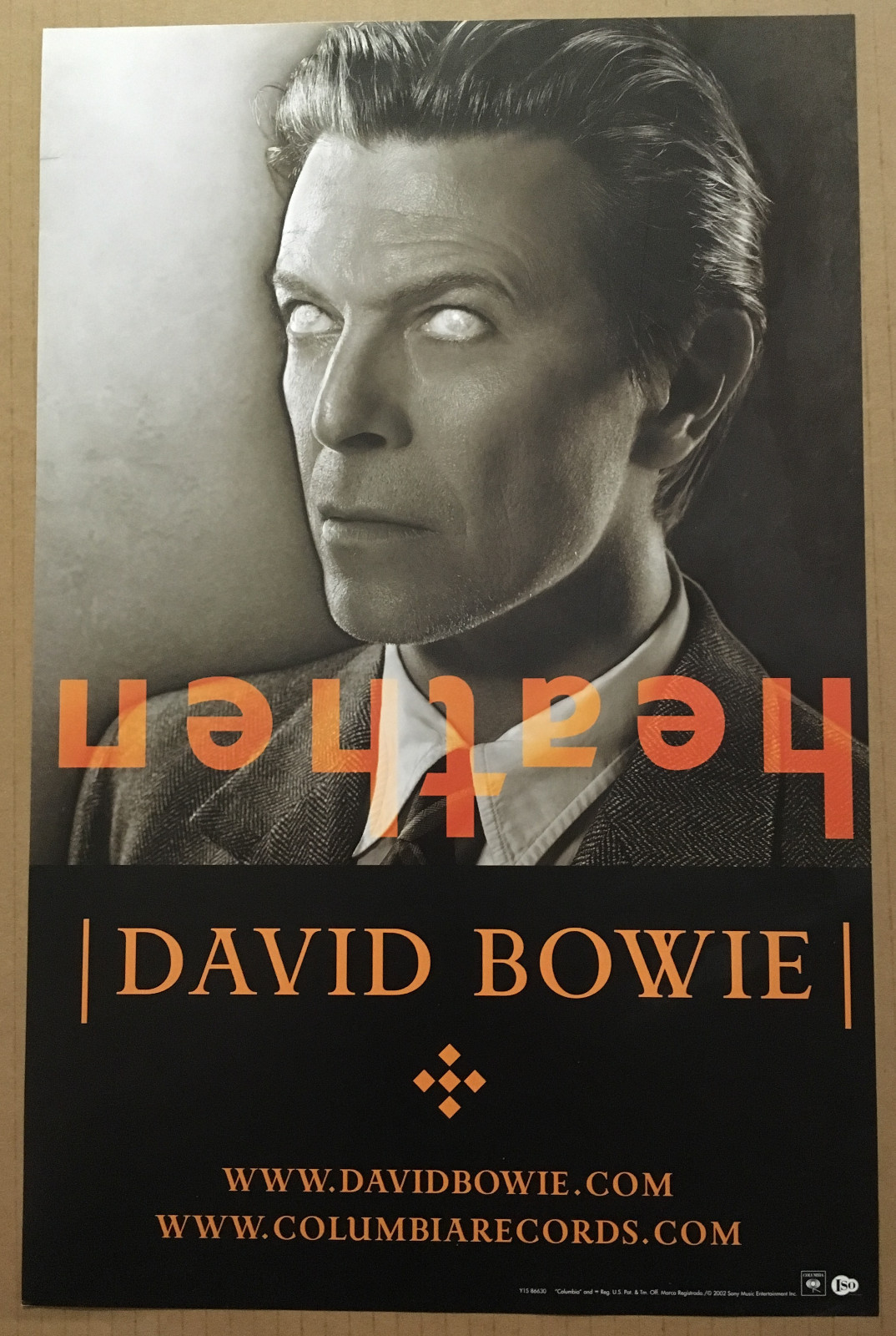 DAVID BOWIE Rare 2002 PROMO POSTER for Heathen CD MINT USA 11x17 NEVER ...