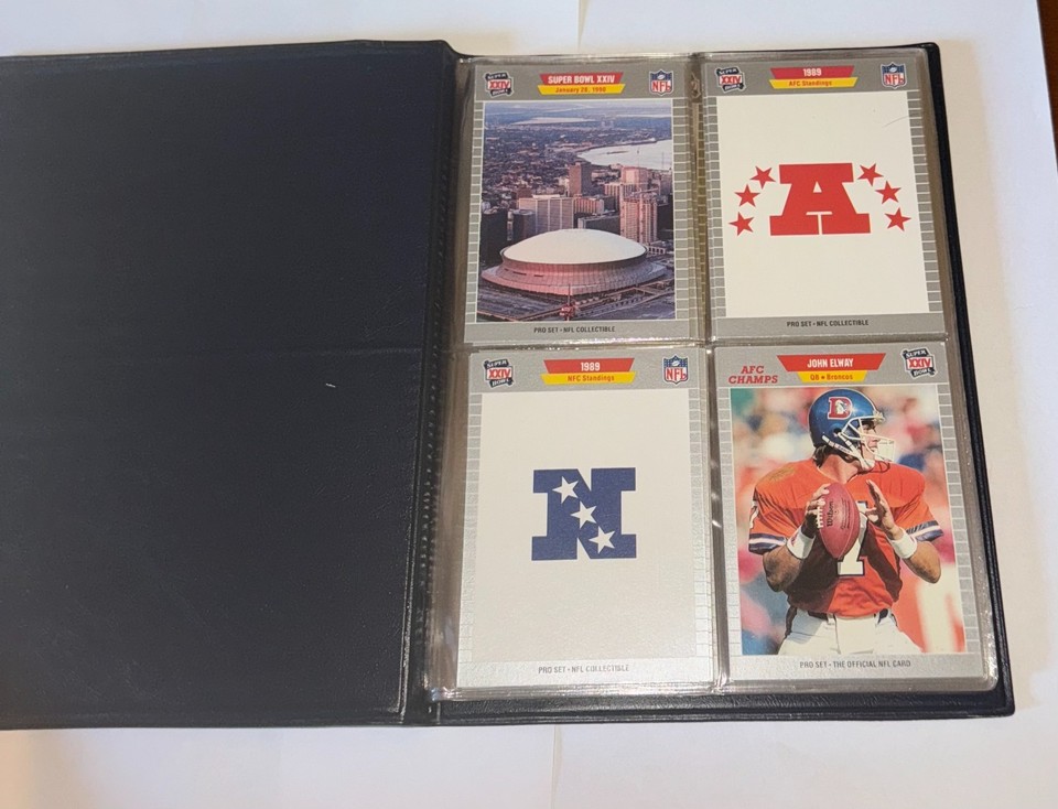 1990 Pro Set Super Bowl XXIV GTE Special Collectors Edition 40-Card Set ...