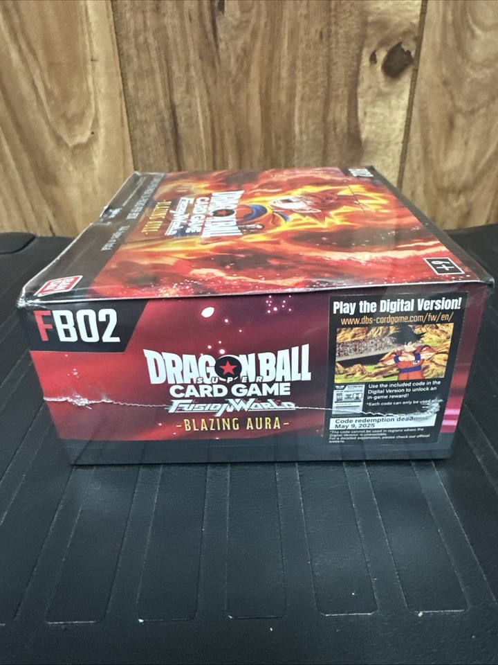 Blazing Aura Fusion World 02 Booster Box Dragon Ball Super TCG NEW USA ...