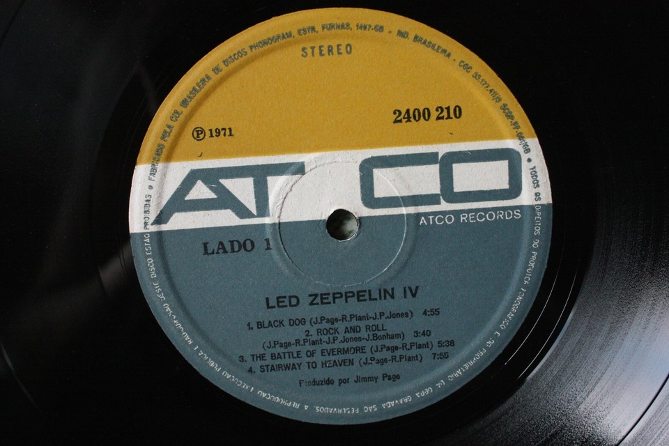 LED ZEPPELIN IV FOUR 4 ORIGINAL GLORIOUS FIRST PRESSING 1971 RARE ...
