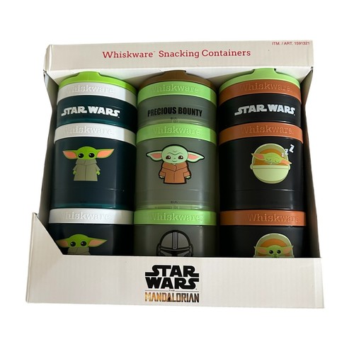 Star Wars Mandalorian Whiskware 3 Stackable Snack Pack Containers NIB ...