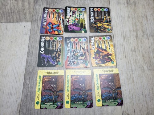 RARE DC HERO / CHARACTER MARVEL OVERPOWER CARD LOT + PROMOS - SUPERMAN ...