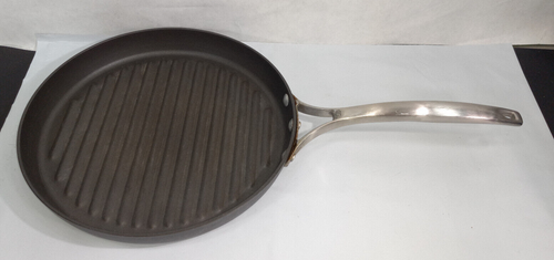 Calphalon Ribbed Grill Frying Pan Nonstick 12" Round Hard Anodized ...