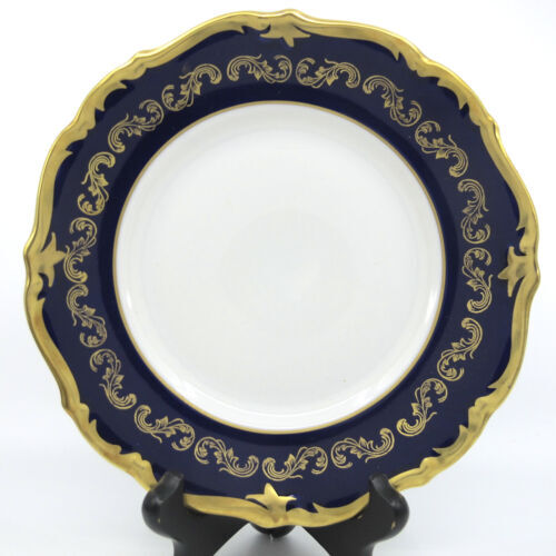 REICHENBACH 8184k Echt Cobalt Gold Porcelain Tea Cup Saucer Dessert ...