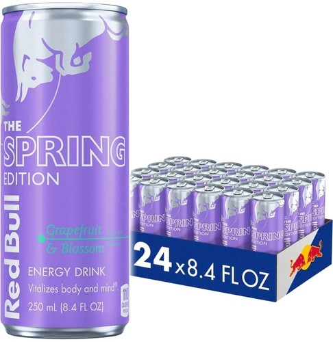 Red Bull Spring Edition, Grapefruit and Blossom, 8.4 OZ (24 Pack) | eBay