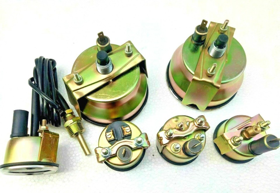 Smiths 52mm Kit- Temp + Oil + Fuel + Amp Gauge+ Speedometer +Tacho ...