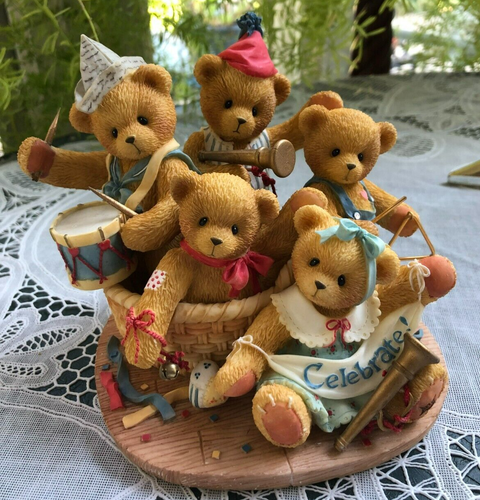 CHERISHED TEDDIES - 5 YEAR ANNIVERSARY FIGURINE - STRIKE UP THE BAND | eBay