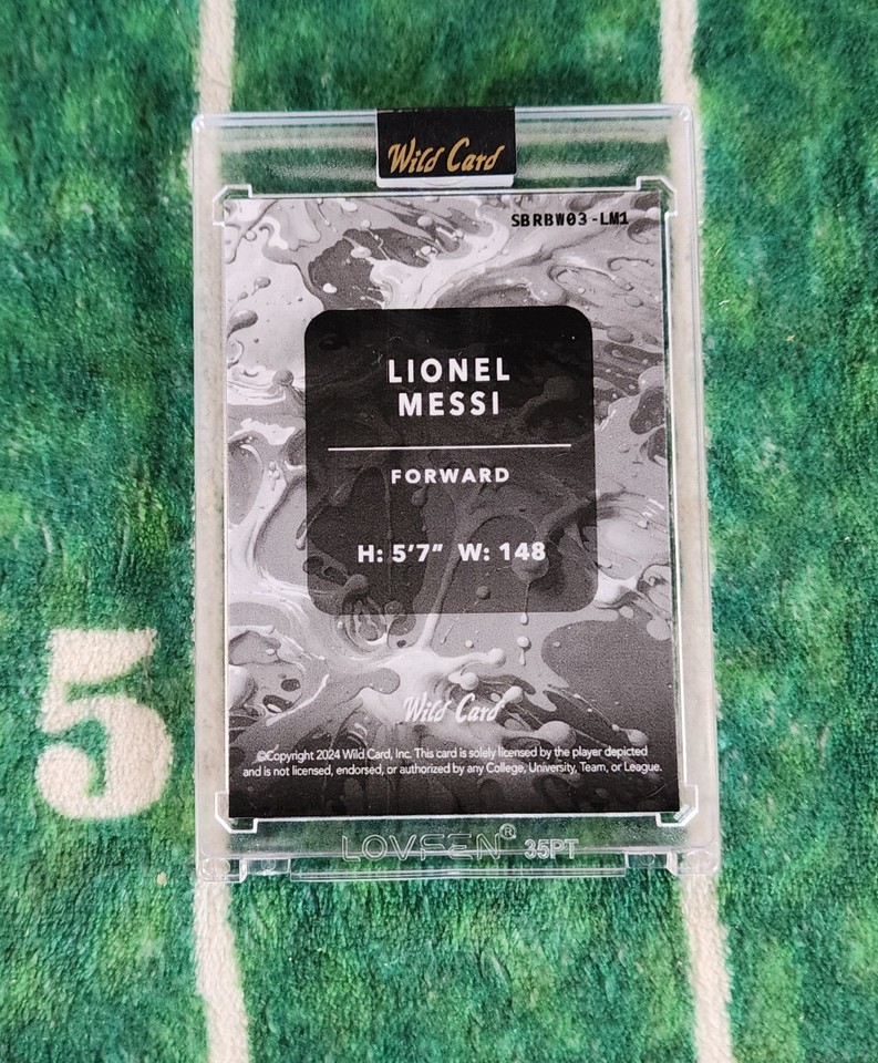 2024 Wild Card Splat Color Blast LIONEL MESSI #1/1 National Exclusive ...