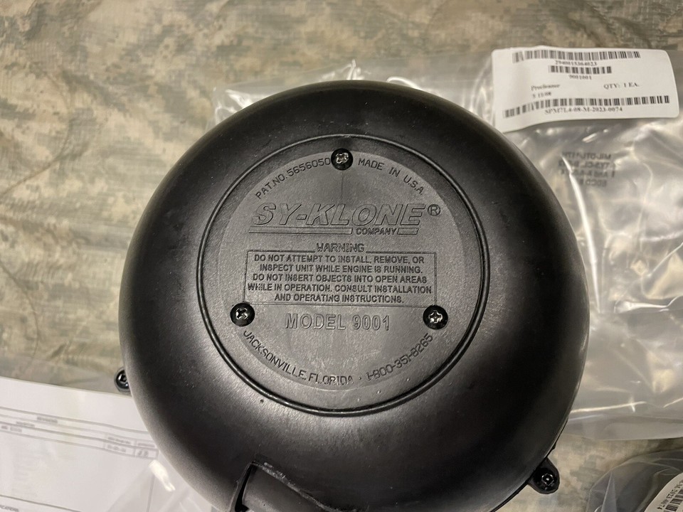 HMMWV H1 SY-KLONE 9001 AIR FILTER PRECLEANER SNORKEL Top Kit HUMVEE ...