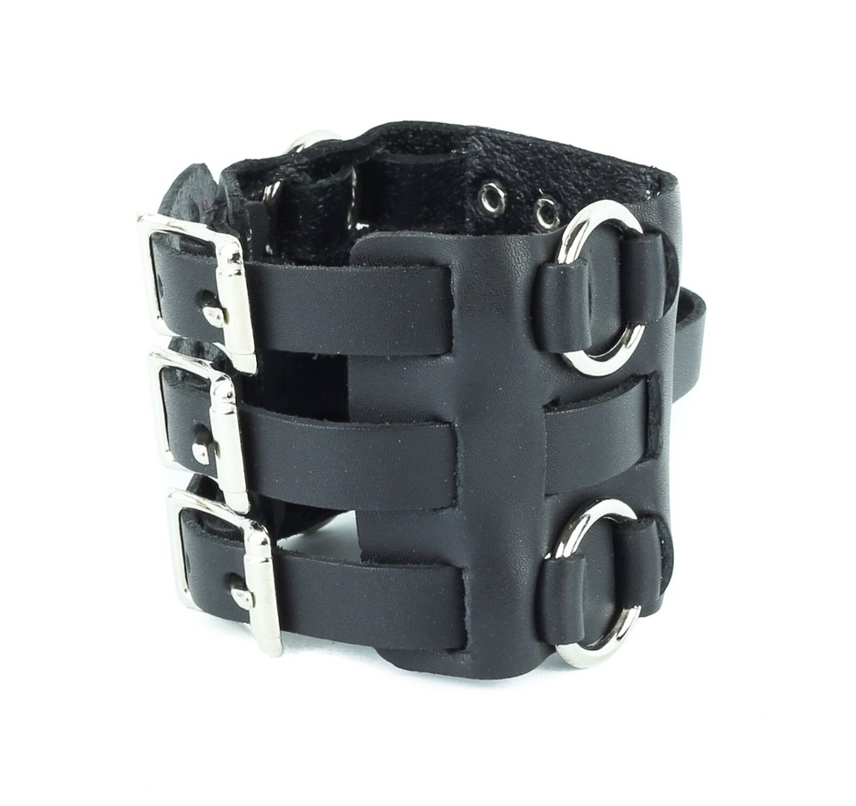 Bikers Rockers Leather Watch Band Bracelet Rivet Studded Punk Gothic | eBay