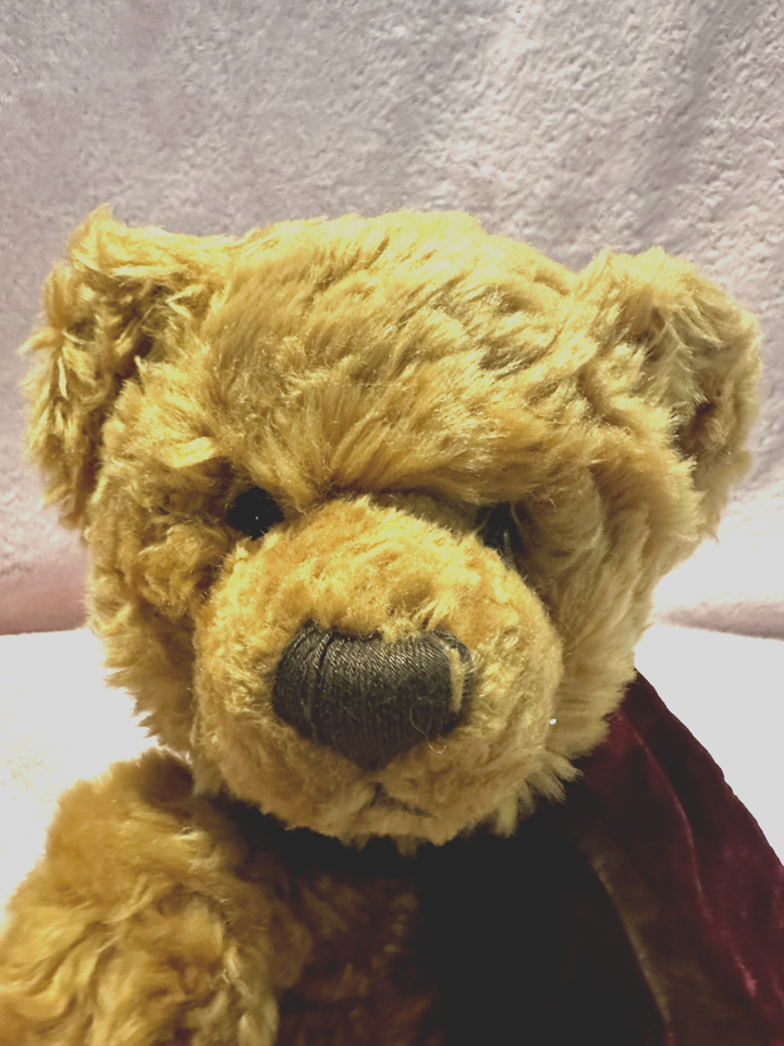Russ Berry Timber Teddy Bear Plush Red Scarf 12" | eBay