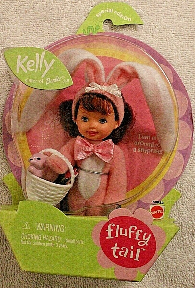 NRFB VINTAGE LOT OF 3 RARE 2001 KELLY FLUFFY TAIL BUNNY EASTER RABBIT ...