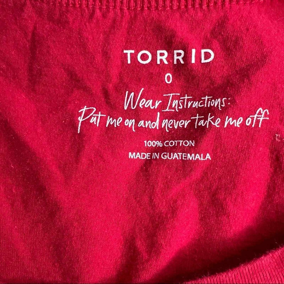 Torrid size 0 “America the Beautiful “ Red short sleeve shirt | eBay