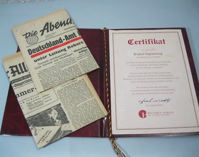 Das Historische Zeitdokument: 2x alte Zeitung 6.3.1949 Geburtstag | eBay.de