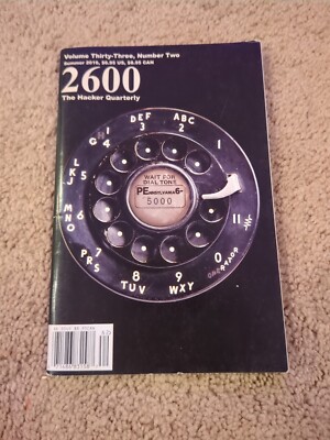 2600 The Hacker Quarterly Magazine - Summer 2016 | eBay