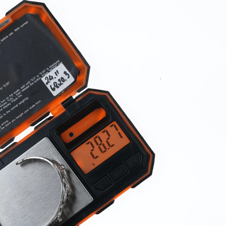 6.75" c1930 Navajo ingot silver conchos snake eye turquoise cuff ...